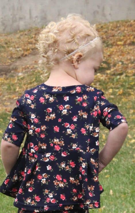 Girls’ Maggie Peplum Top - Love Notions Sewing Patterns