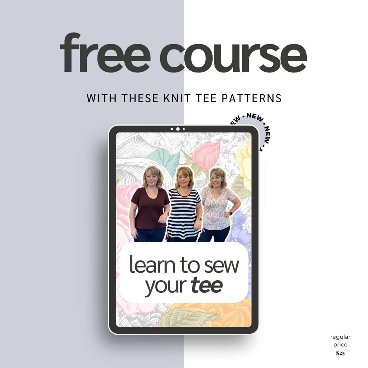 The Knit Tee Pattern Options at Love Notions - Love Notions Sewing Patterns