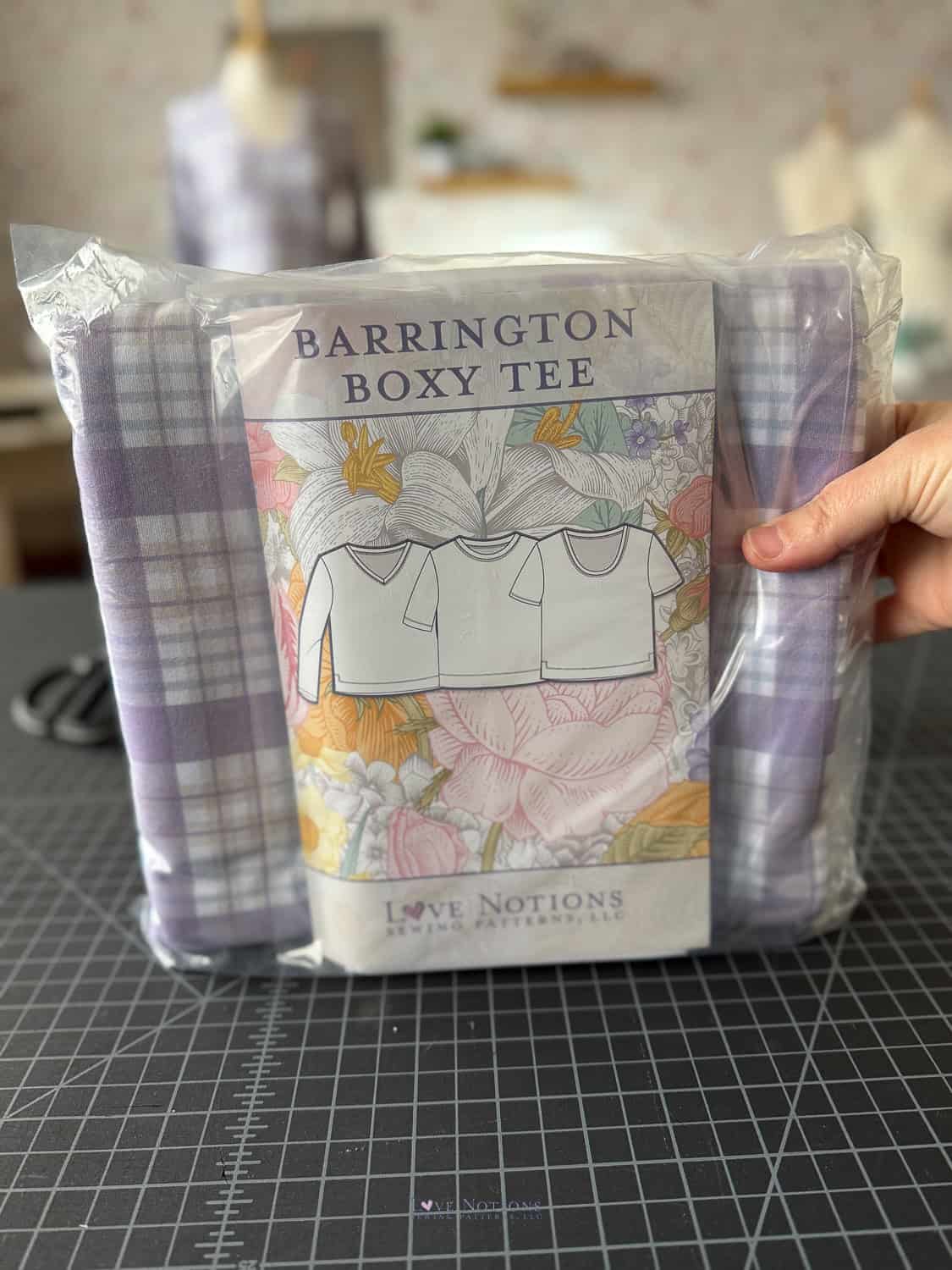 Barrington + Plaid French Terry Kit - Love Notions Sewing Patterns