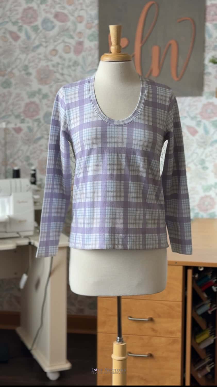 Barrington + Plaid French Terry Kit - Love Notions Sewing Patterns