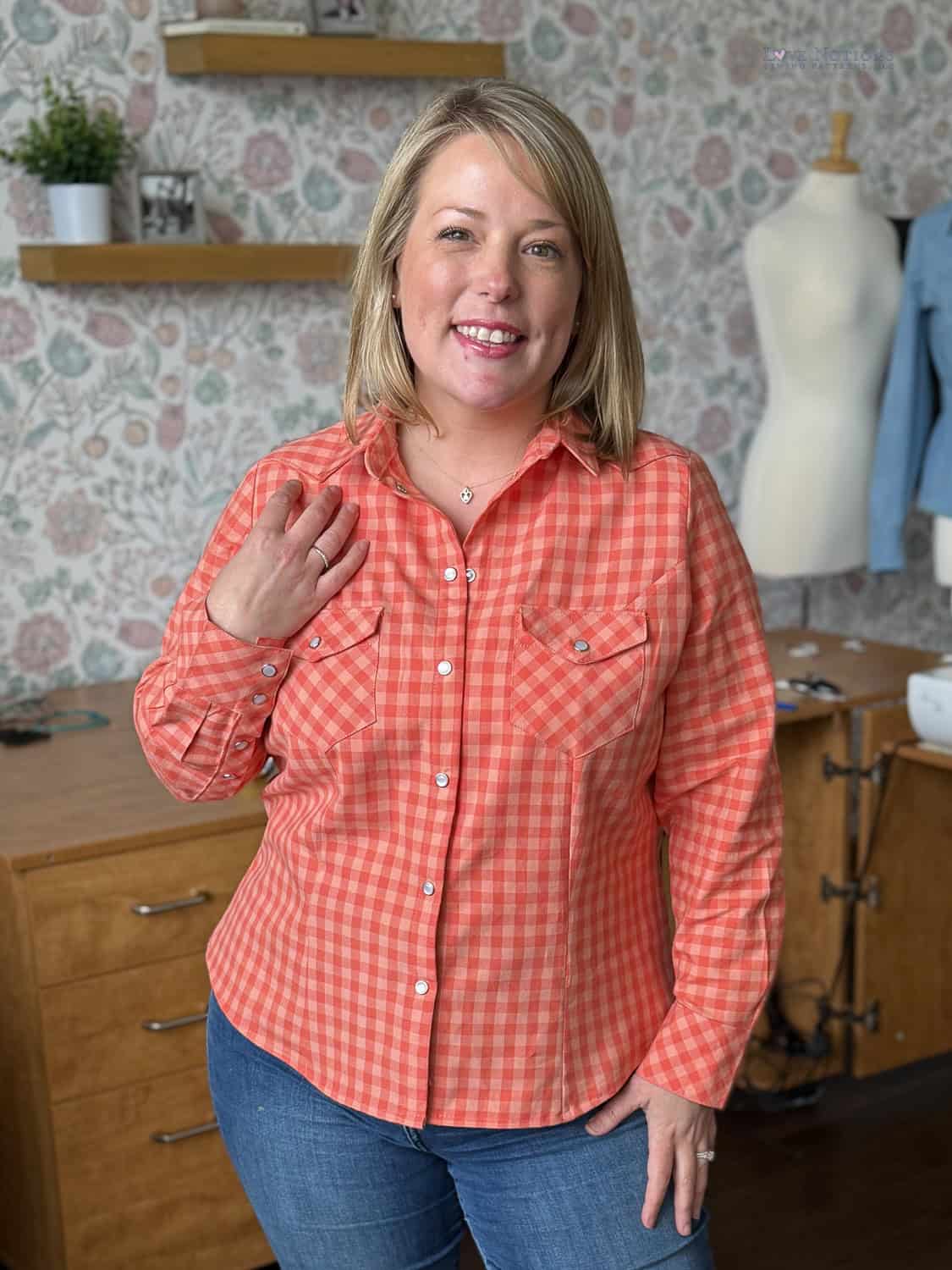 Bluegrass Buttondown Shirt and Dress - Love Notions Sewing Patterns