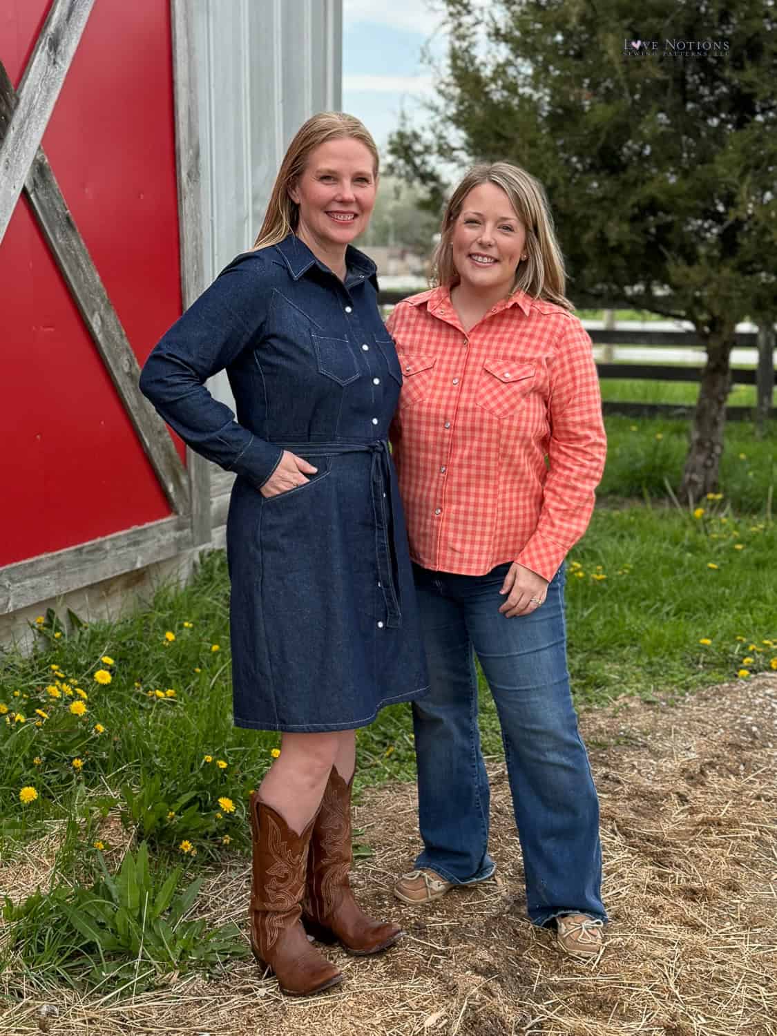 Bluegrass Buttondown Shirt and Dress - Love Notions Sewing Patterns