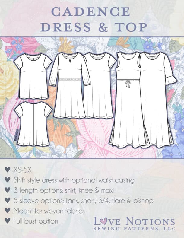 How to sew a Facing: Cadence Top and Dress - Love Notions Sewing Patterns