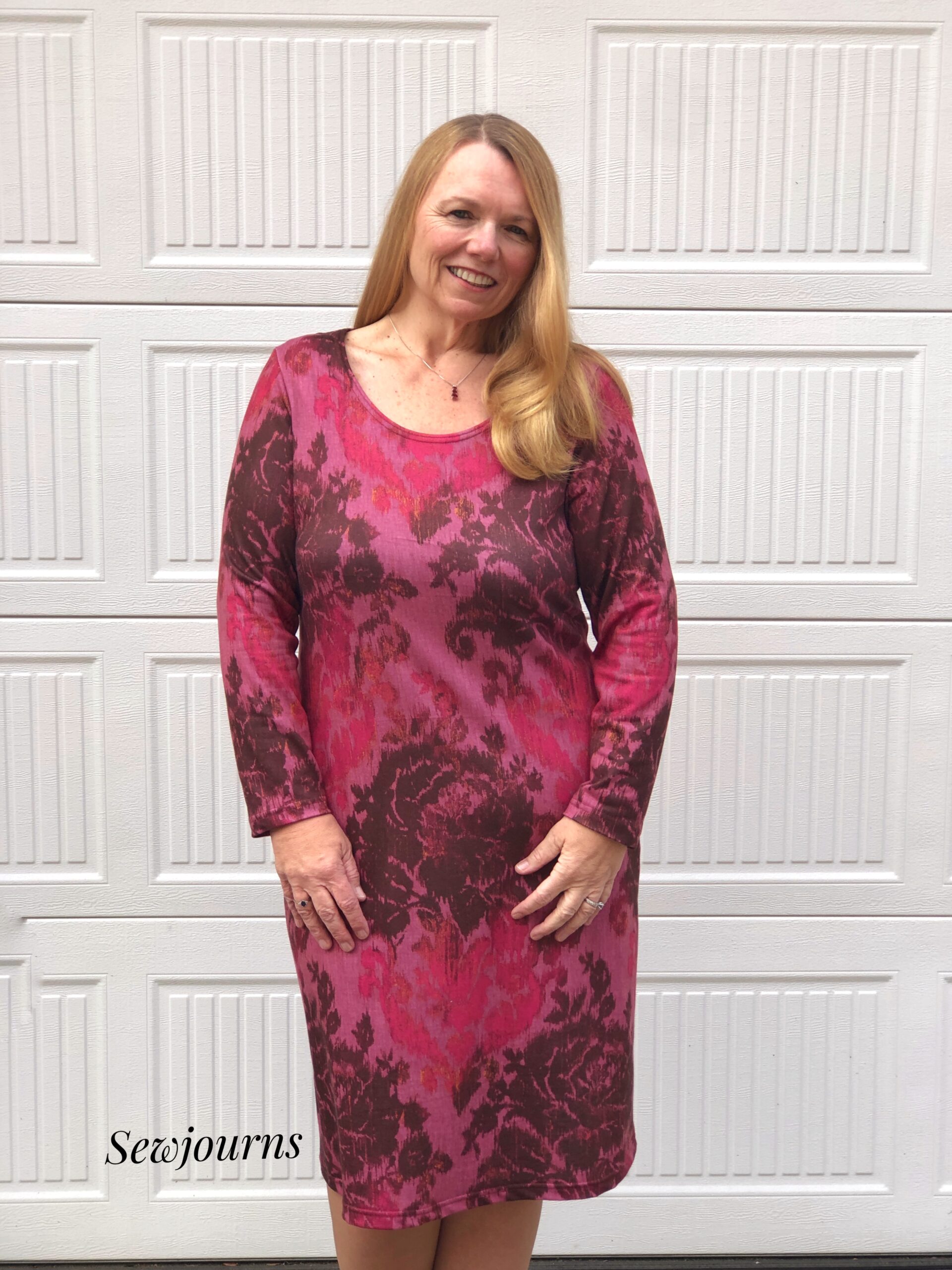 Knit sheath dress sewing pattern. Print and download it today.