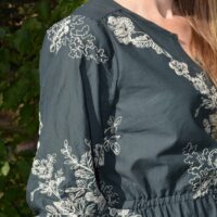 Beautiful woven blouse sewing pattern by Love Notions.
