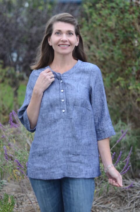 Save Fabric! How to cut smart + Sewing Presto Tunic - Love Notions ...