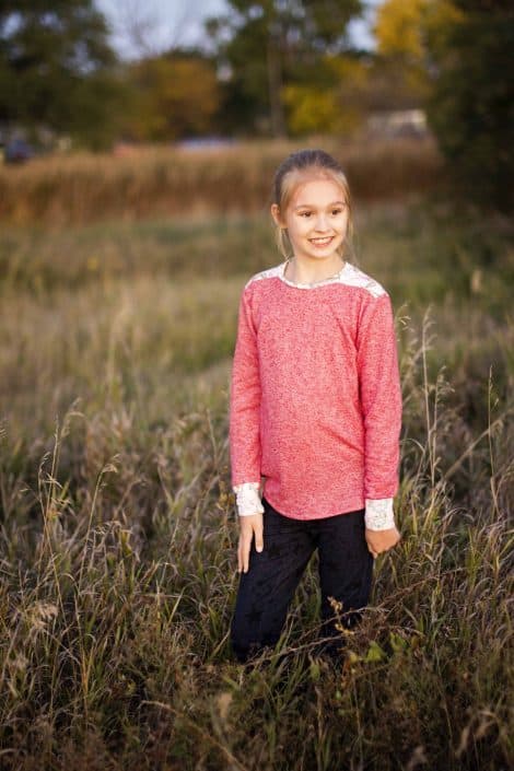 Sloane Sweater for Girls - Love Notions Sewing Patterns