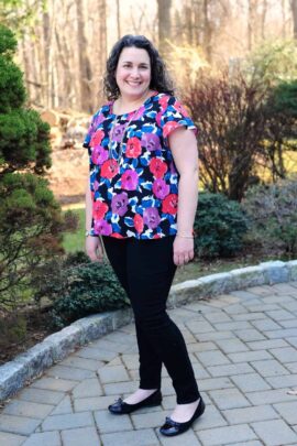 Easy woven blouse sewing pattern by Love Notions.