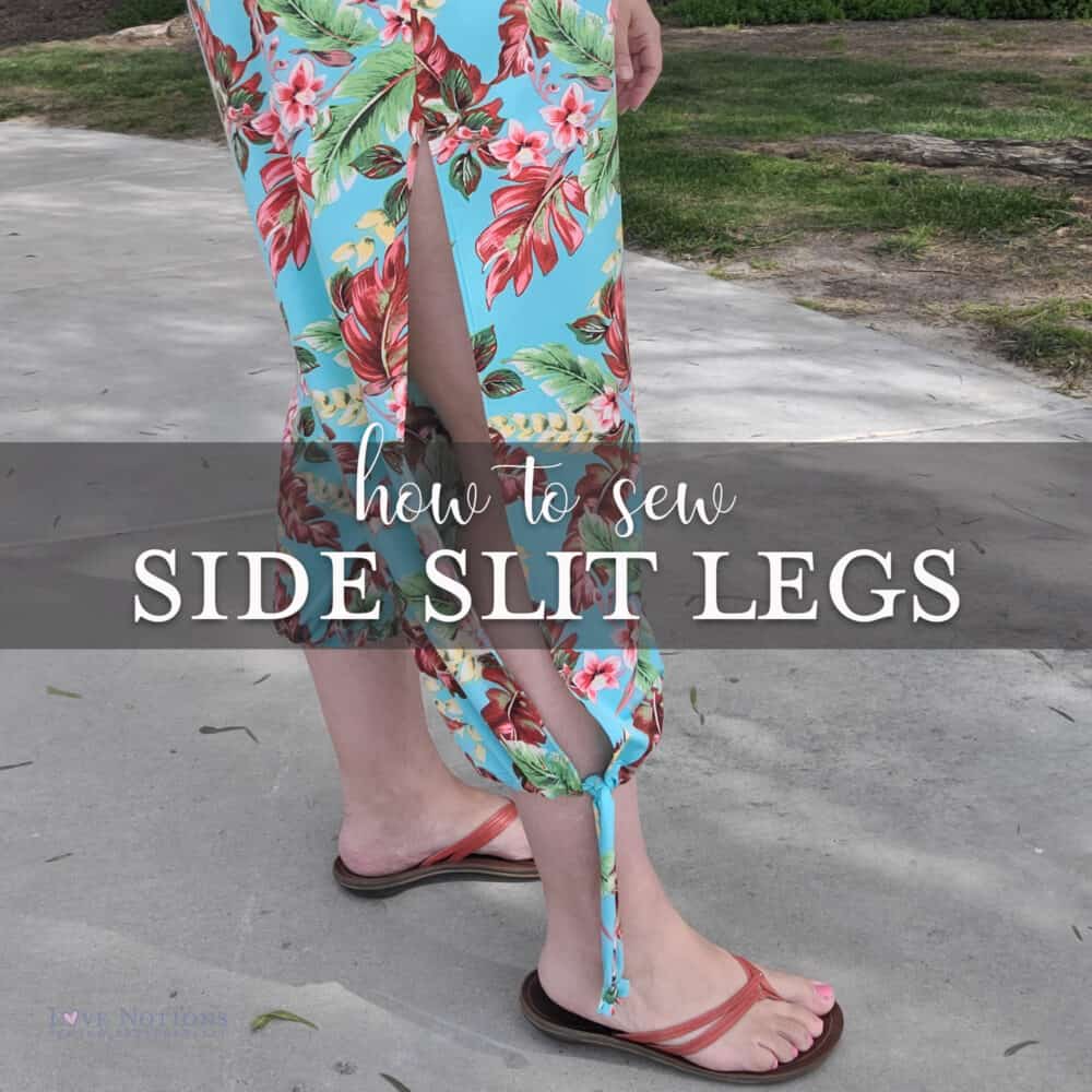 Easy Hack: How to sew Side Slits with Sunday Romper - Love Notions ...