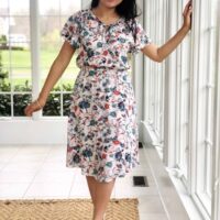 Beautiful woven blouse sewing pattern by Love Notions.