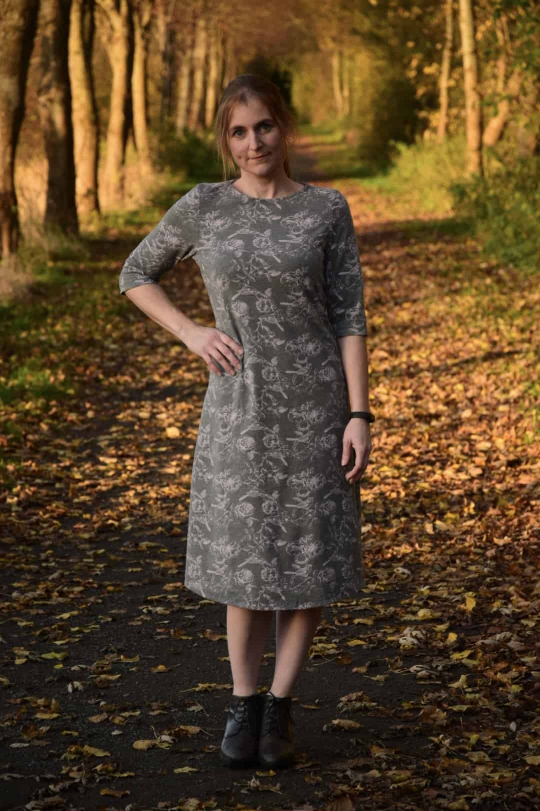 Knit sheath dress sewing pattern. Print and download it today.