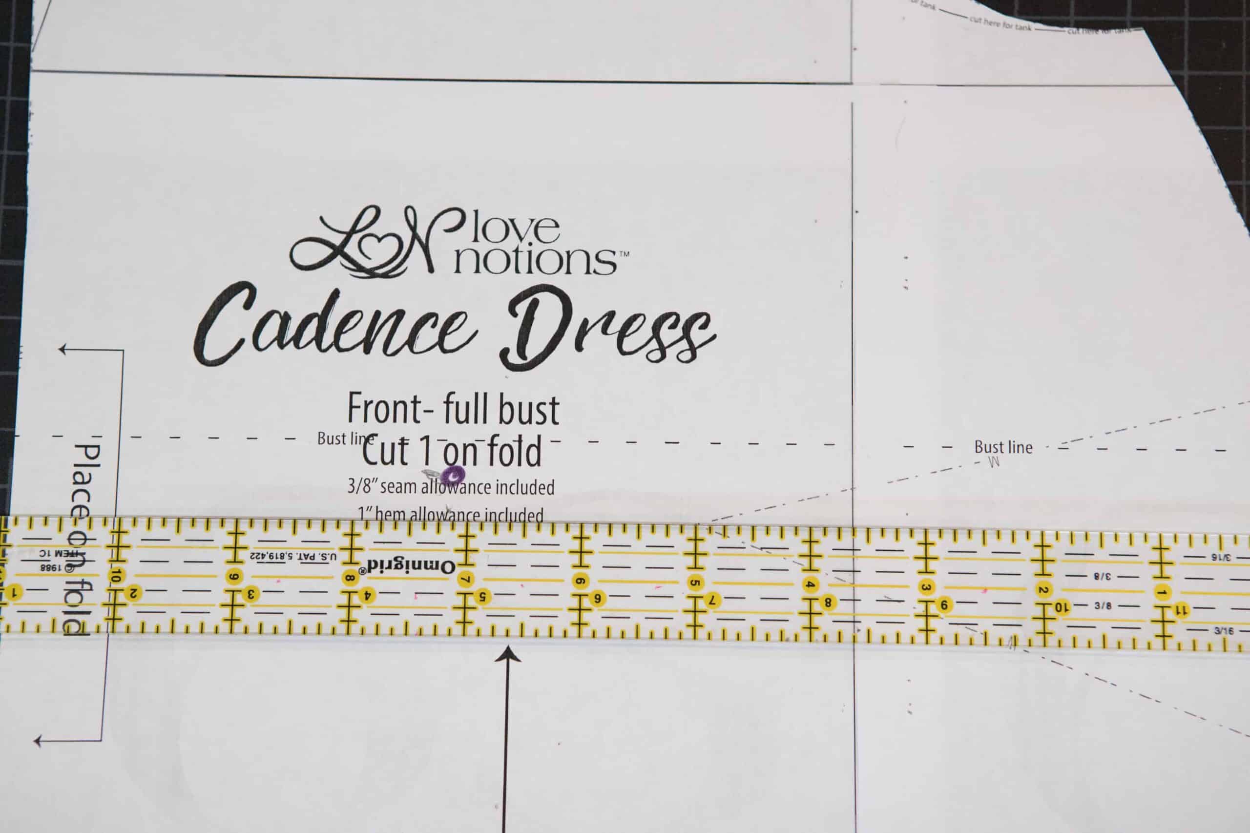Cadence Sew Along Day 1 - Love Notions Sewing Patterns