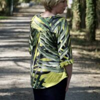 Beautiful woven blouse sewing pattern by Love Notions.