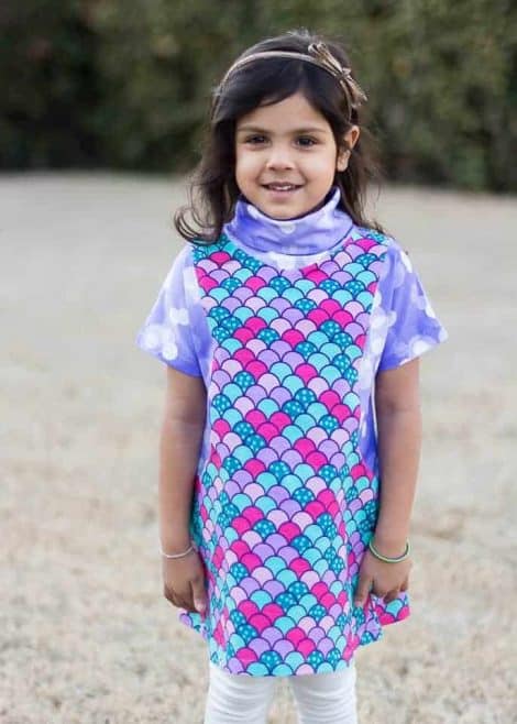 Girls tunic pdf sewing pattern by Love Notions.