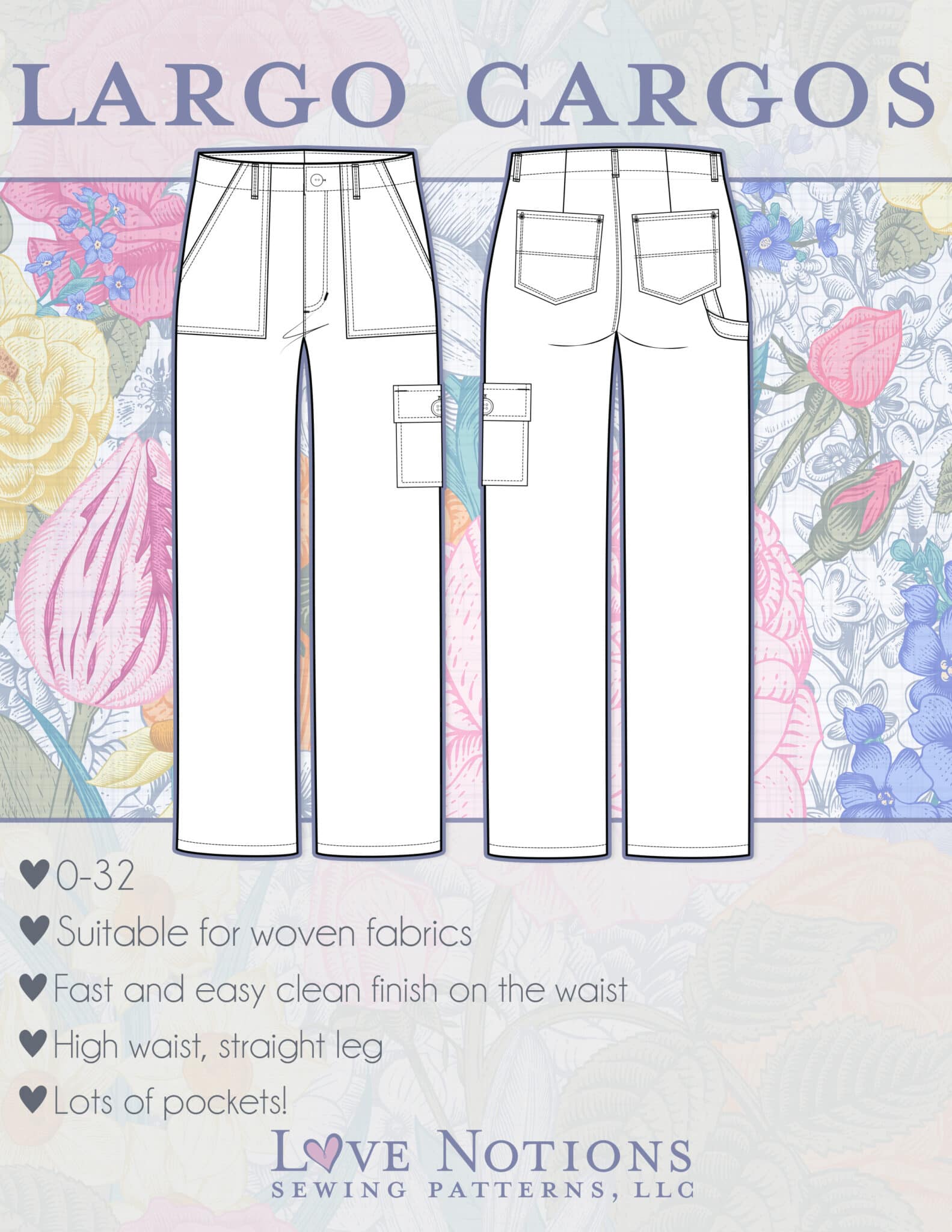 Largo Cargos - Love Notions Sewing Patterns