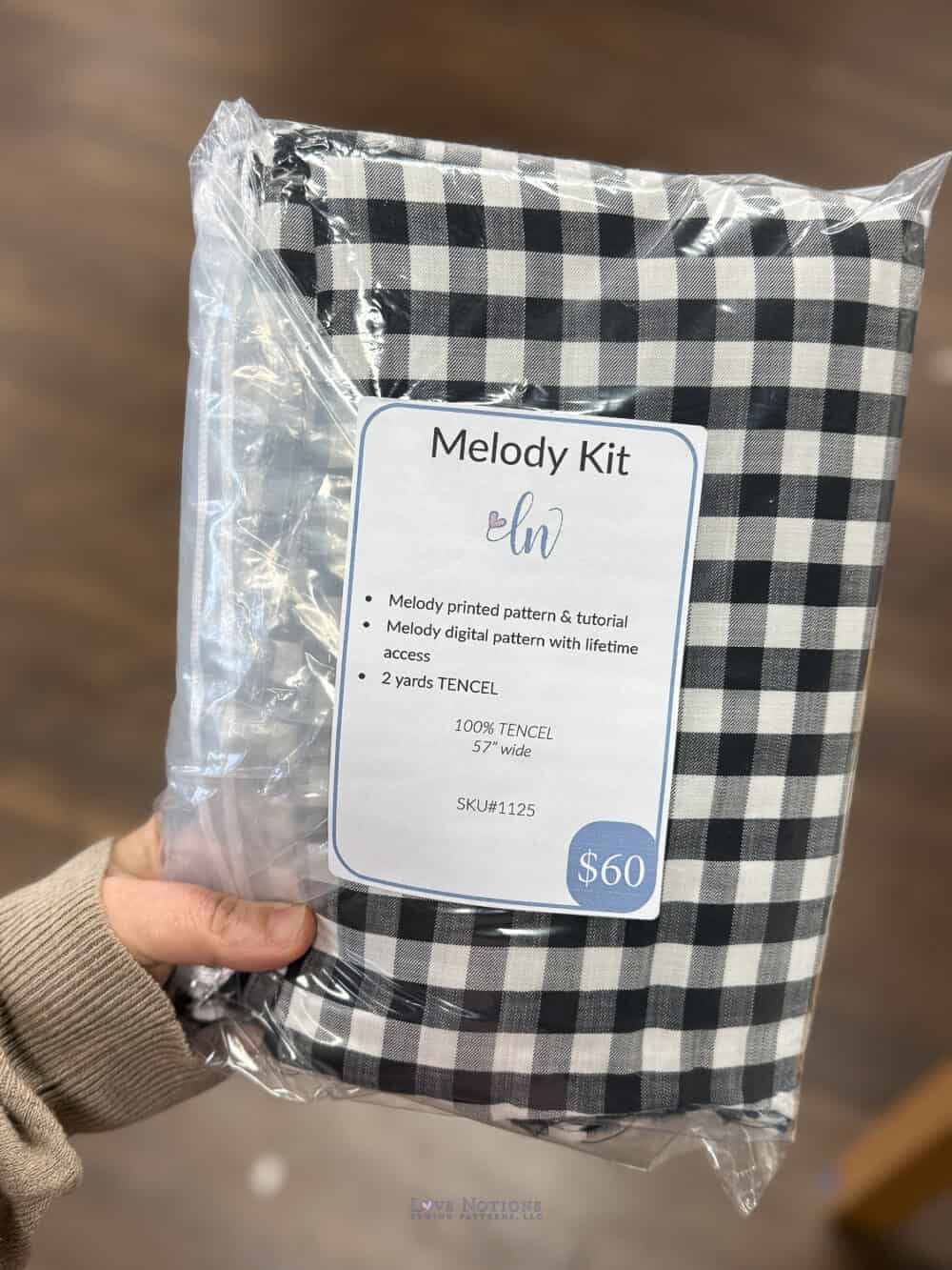 Melody + Check Tencel Kit - Love Notions Sewing Patterns