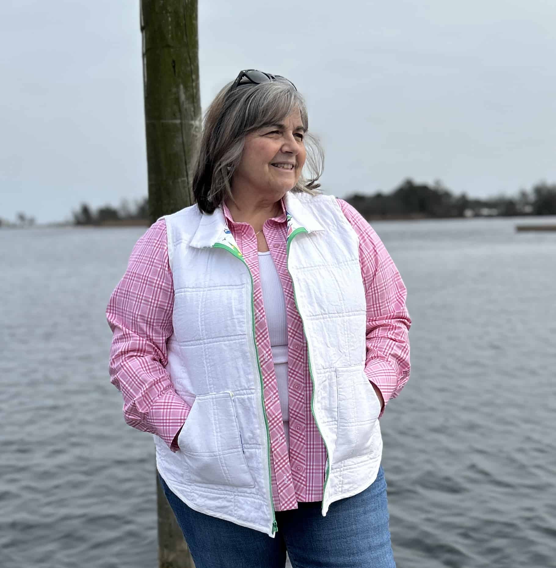 Oakley Pocket & Zip Perfection for a Coastal Preppy Vest - Love Notions ...