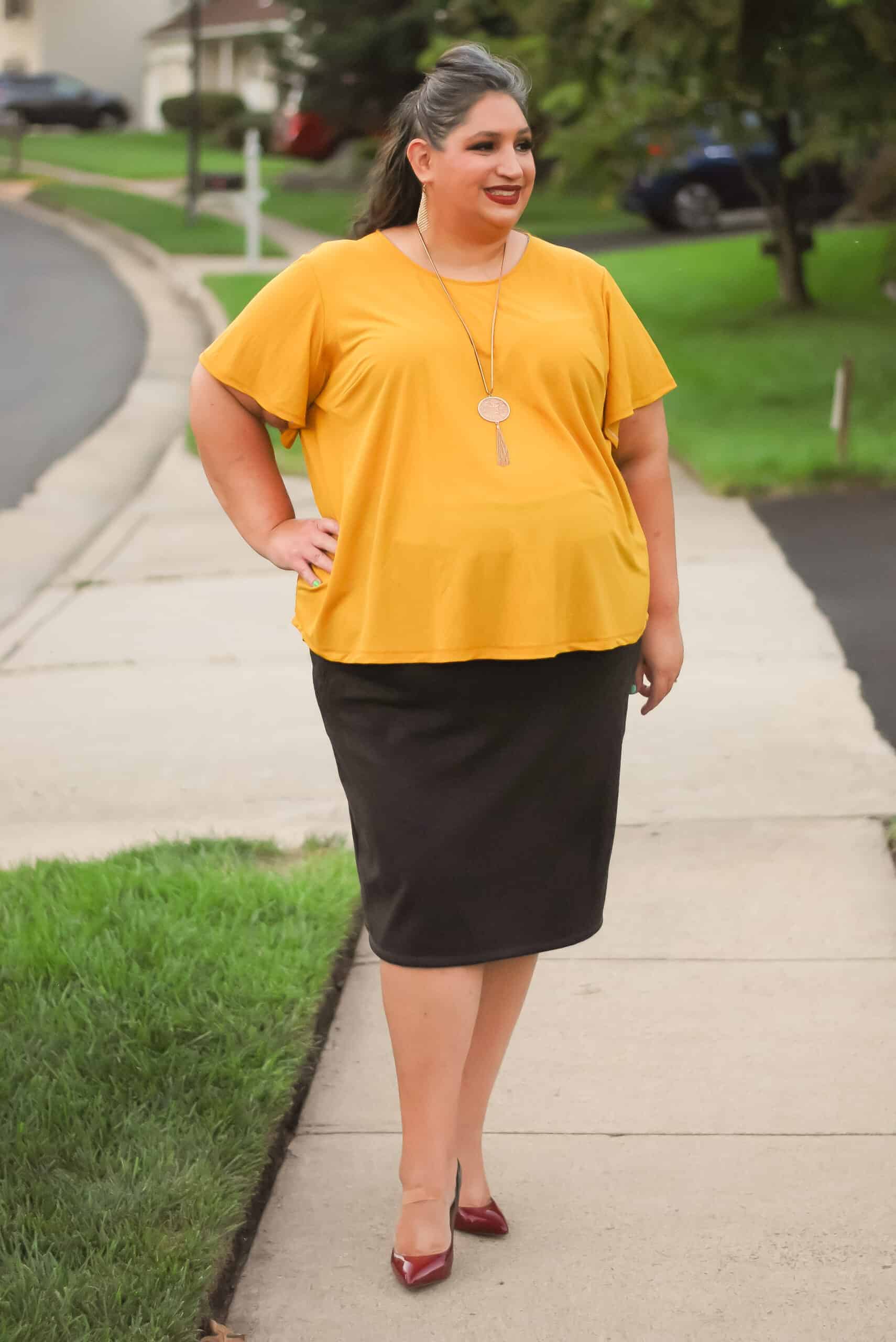 Easy woven blouse sewing pattern by Love Notions.