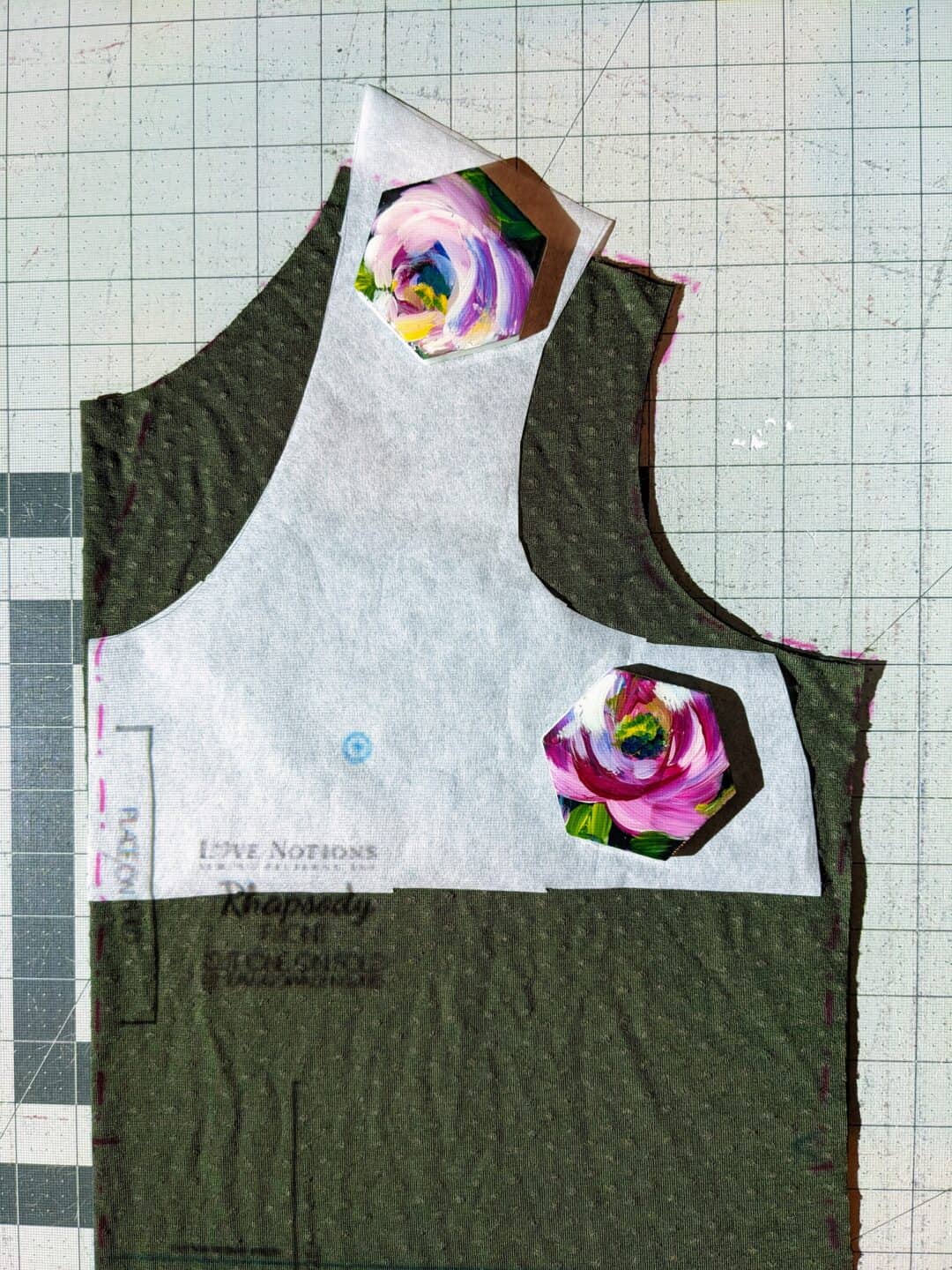 How to sew the (woven) Rhapsody Blouse in a knit fabric - Love Notions ...