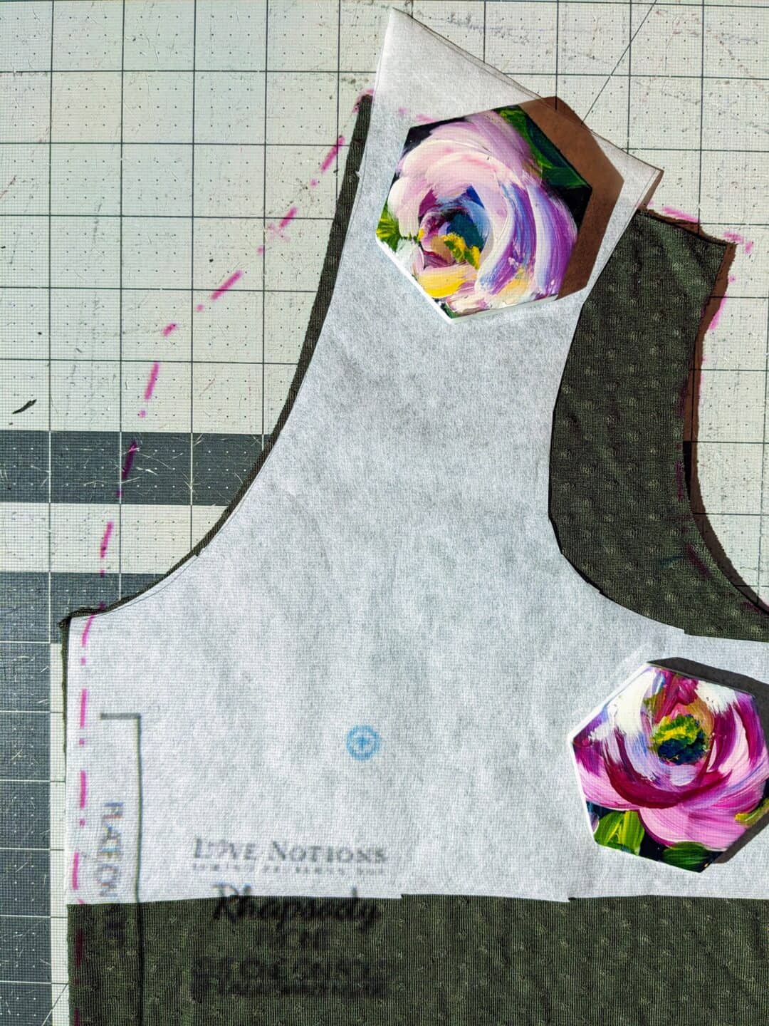 How to sew the (woven) Rhapsody Blouse in a knit fabric - Love Notions ...