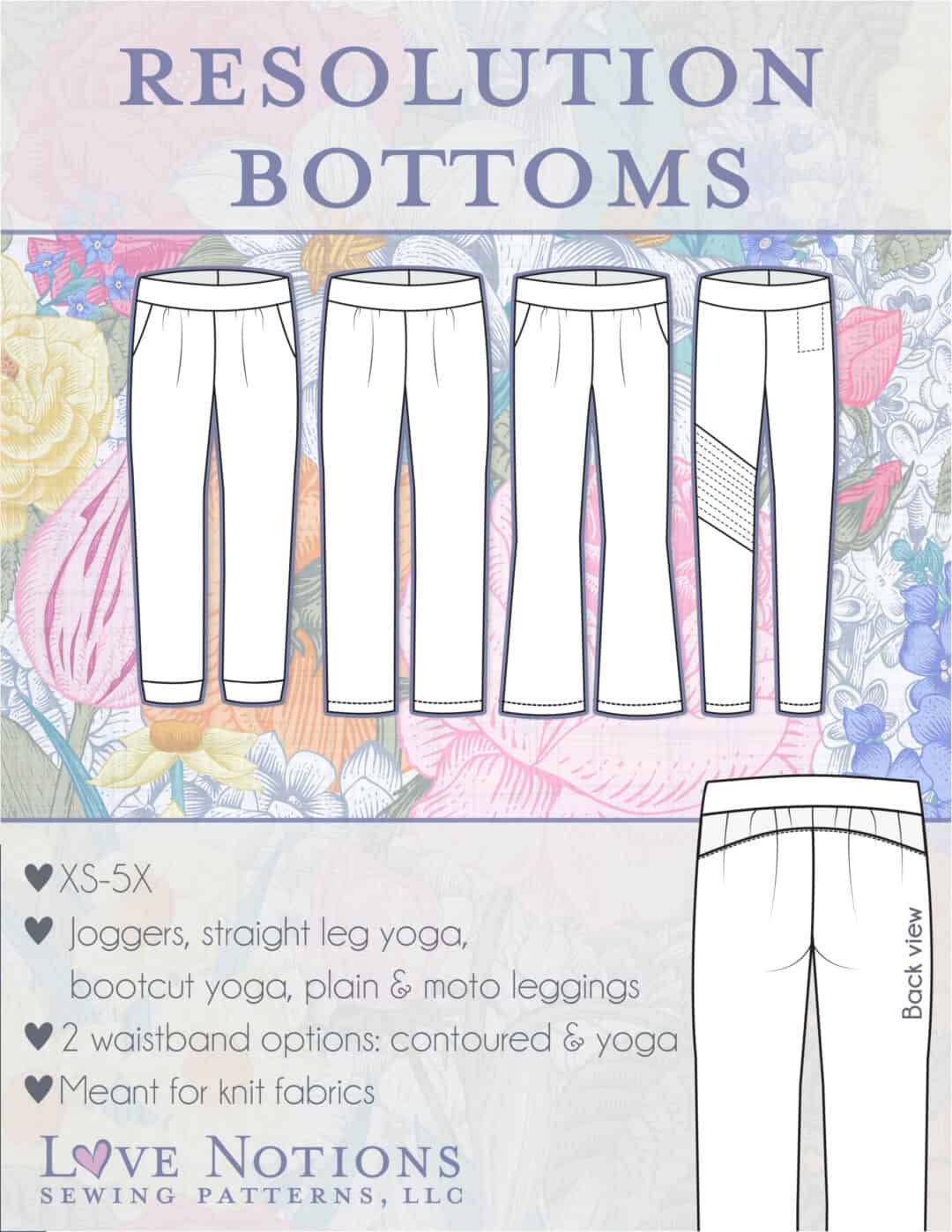 Resolution Bottoms - Love Notions Sewing Patterns
