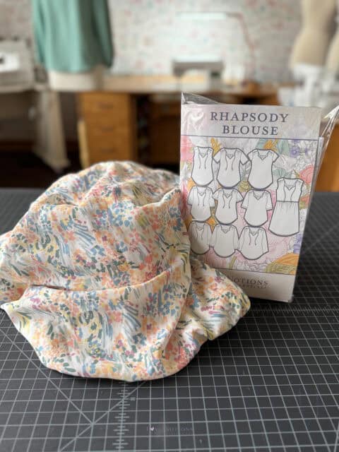Rhapsody + Floral Rayon Challis Kit - Love Notions Sewing Patterns