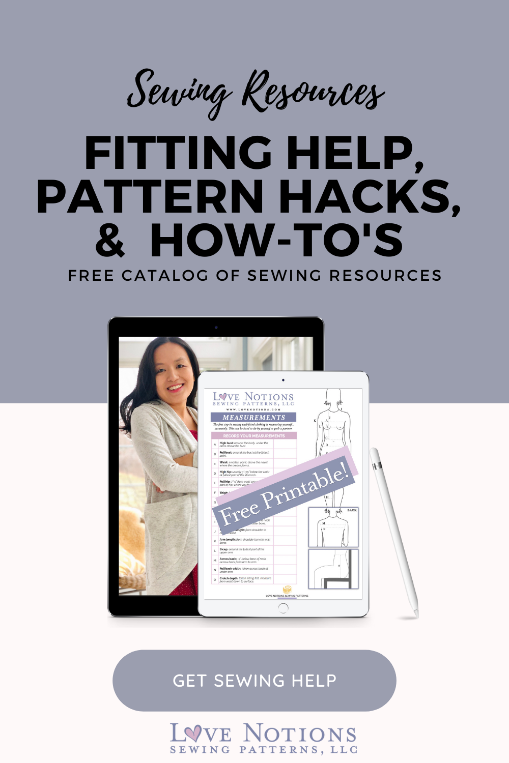 Blog post resources - Love Notions Sewing Patterns