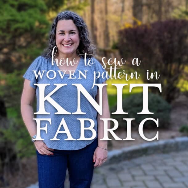 How to sew the (woven) Rhapsody Blouse in a knit fabric - Love Notions ...