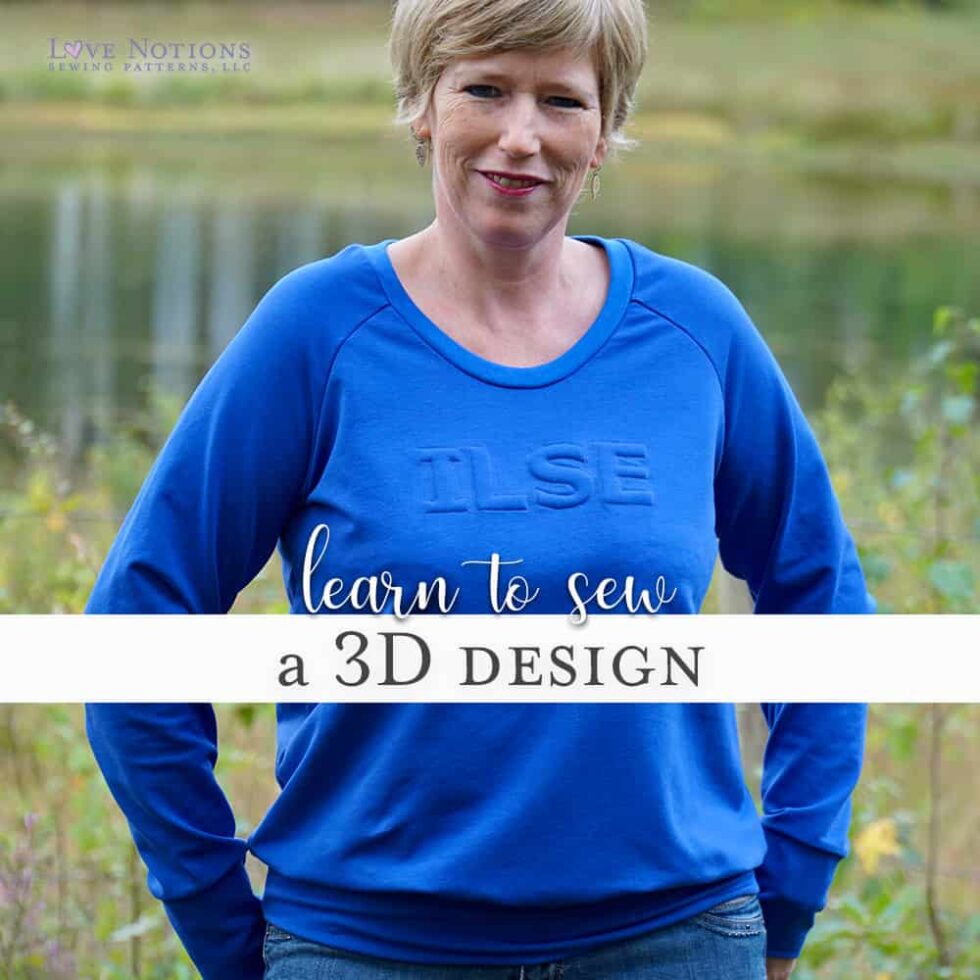 How to sew a 3D design - Love Notions Sewing Patterns