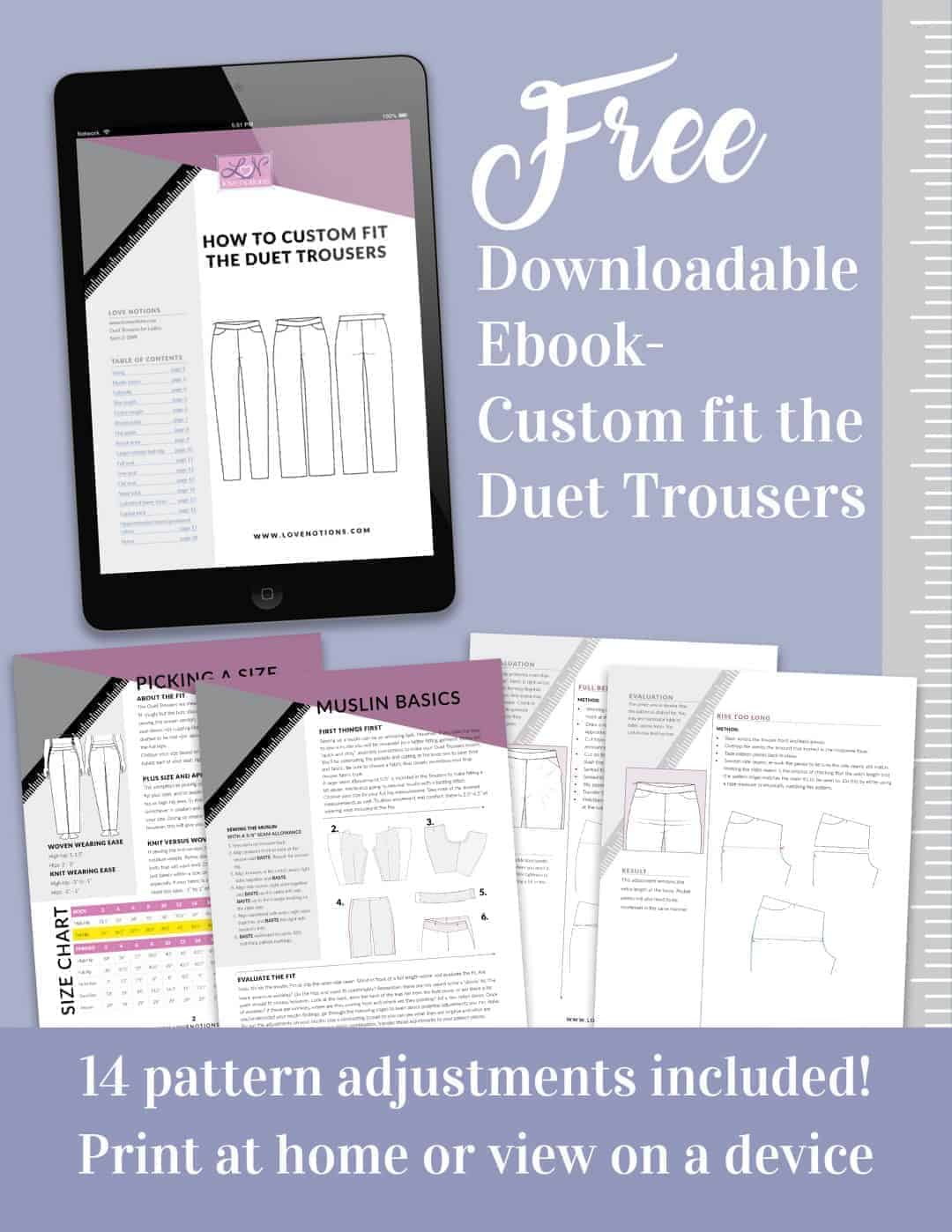 How (and why) to make a muslin for pants - Love Notions Sewing Patterns